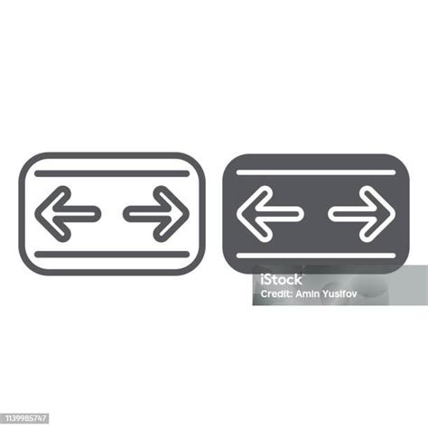 자동차 회전 신호 선과 문양 아이콘 자동 및 패널 대시 보드 기호 벡터 그래픽 흰색 바탕에 선형 패턴 10에 대한 스톡 벡터