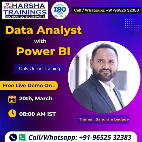 Data Analyst With Powerbi New Batch Details 👉batch Starts From March