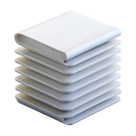 Mesmerizing Artistic Stack Of White Printer Paper Neatly Aligned Side