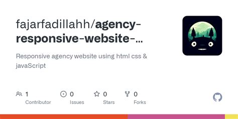 Github Fajarfadillahhagency Responsive Website Html Css Js Responsive Agency Website Using