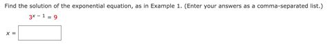 Solved Find The Solution Of The Exponential Equation As In Chegg Com