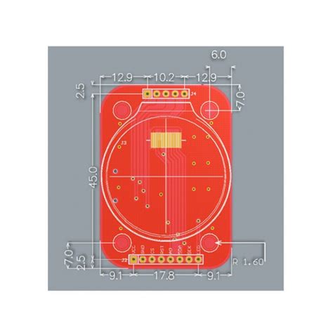 Buy Inch Round TFT LCD Display Module With Resolution RGB GC A Driver Wire