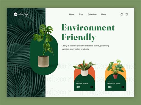 Online Nursery Plant Website On Behance
