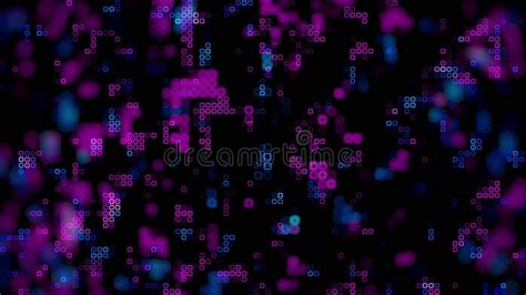 Abstract Digital Connection Moving Dots And Lines Network Technology