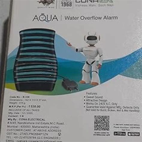 CONA Water Overflow Alarm At Rs Overflow Alarm In Sas Nagar ID