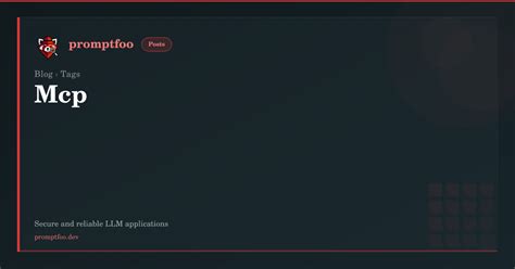 2 Posts Tagged With Mcp Promptfoo