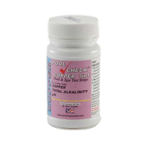 Copper Test Strips Snorkel Hot Tubs