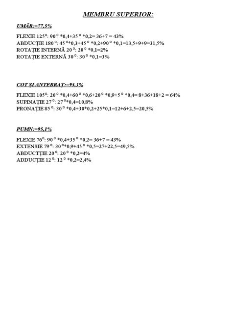 Membru Superior Membru Inferior Pdf