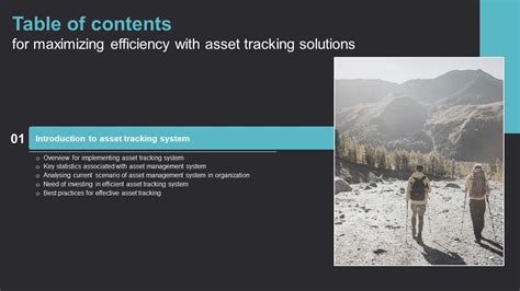 maximizing efficiency with asset tracking solutions table of contents