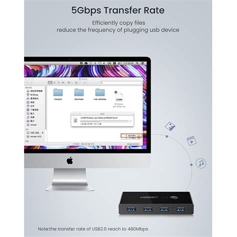 Ugreen 30768 4 Port Usb 3 0 Switch Box Appleme
