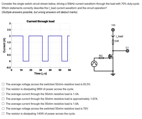 Solved Consider The Single Switch Circuit Shown Below
