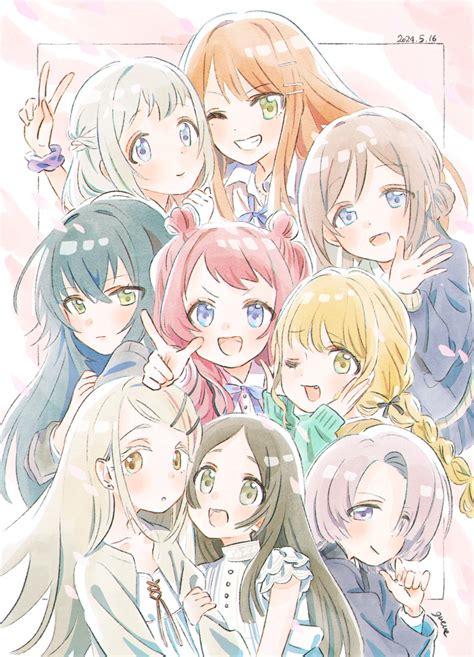 Queue Girl Arimura Mao Fujita Kotone Hanami Saki Himesaki Rinami Katsuragi Lilja Kuramoto
