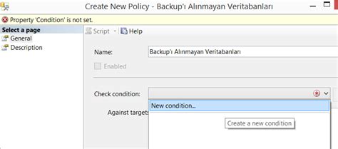 Policy Based Managementcheck The Databases That Are Not Backed Up Database Facet Database