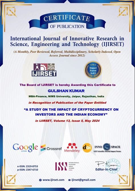 Gulshan Kumar Singh On Linkedin Proud To Contribute To The Field With