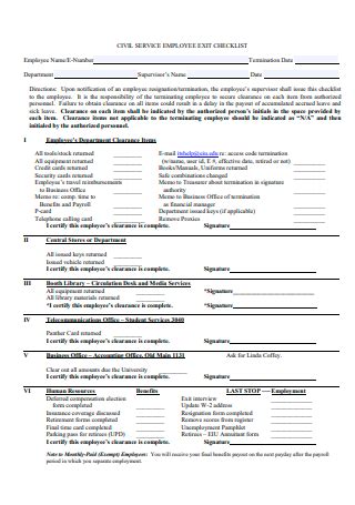 20 FREE Employee Exit Checklist Samples To Download