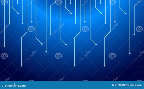 Networking Technology Blue Backgrounds Vector Stock Vector