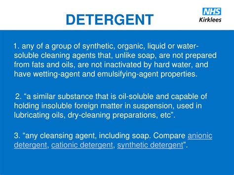 Detergent Meaning