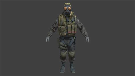 Sas Cs2 Agent Model Red Download Free 3d Model By Gettan