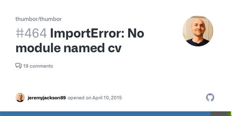 Importerror No Module Named Cv · Issue 464 · Thumborthumbor · Github