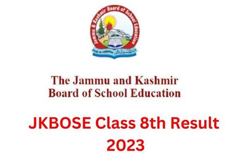 Jkbose Class 8th Result 2023 Check Viii Result By Name Roll Number
