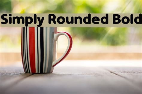 Simply Rounded Bold Font