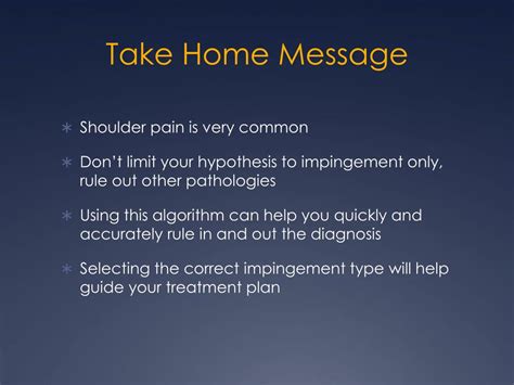Ppt Shoulder Impingement Algorithm Powerpoint Presentation Free