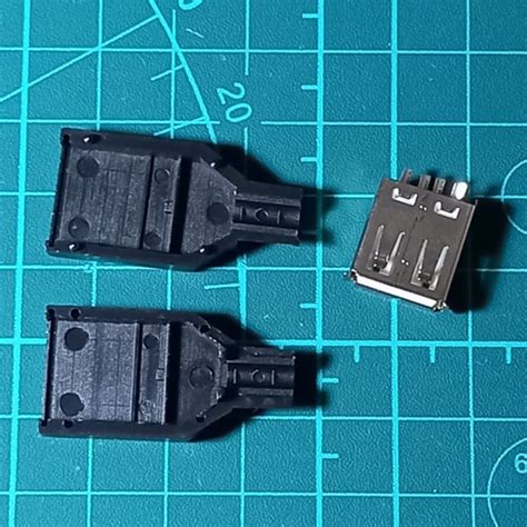 Jual Soket USB Female Connector Shell Plug Type A Socket Konektor Casing Kota Tangerang