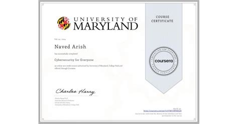 naved arish on linkedin completion certificate for cybersecurity for everyone