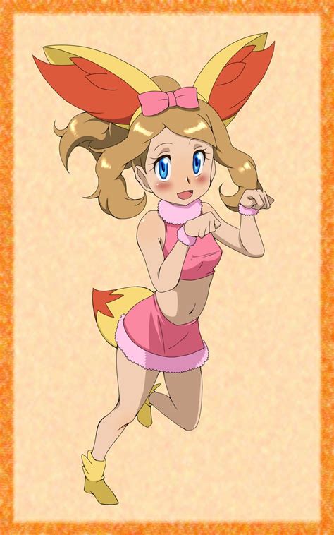 Serena And Fennekin Pokemon And More Drawn By Hamu Sanosano Danbooru