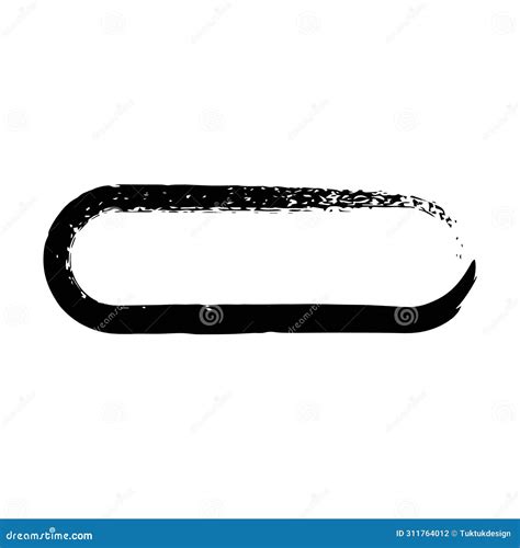 Frame Curved Rectangle Elongated Texture Element Outline Border Grunge Shape Icon Decorative