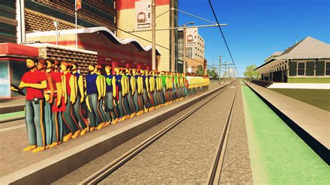 They Are Waiting In A Single File Line Rcitiesskylines