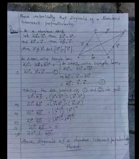Class 11 Compulsory Mathematics ~ Vectors Theorem Note Library Educational Content For Class