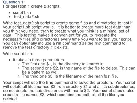 Solved Question For Question Create Scripts Chegg Com