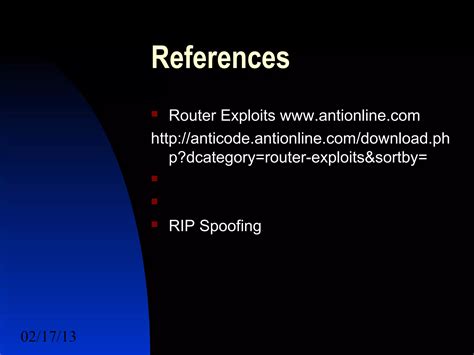 Router And Routing Protocol Attacks Ppt