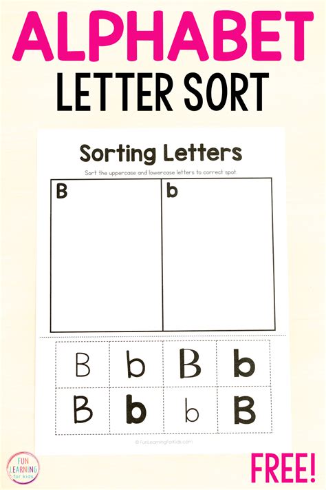 Alphabet Letter Sorting Worksheets
