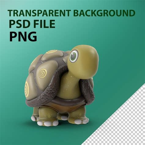 Premium Psd Cartoon Tortoise Png