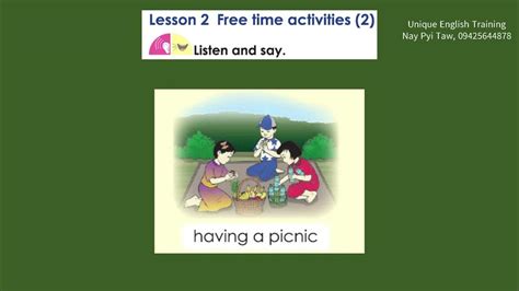 Grade 3 English အင်္ဂလိပ်စာ သင်ရိုးသစ် Unit 7 Lesson 2 နားထောင