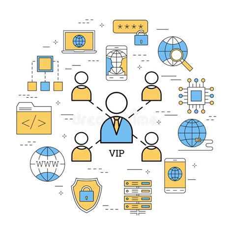 Round Linear Concept Of Dbms Stock Vector Illustration Of Design Admin 98958295