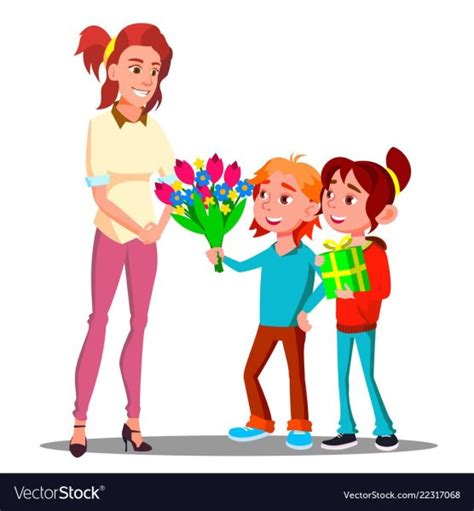 Картинки дарит цветы для детей 63 фото