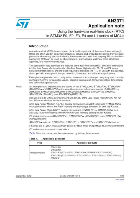 Pdf Rtcreal Time Clock Dokumentips