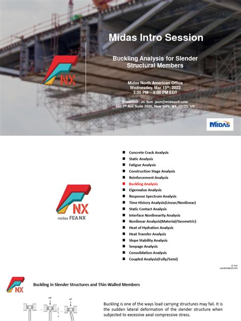 Buckling Analysis For Slender Structural Members 31522 Pdf Buckling Physics