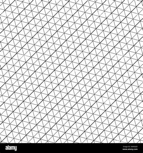 Triangle Grid Pattern Black Background Texture White Outline Design Modern Seamless Structure