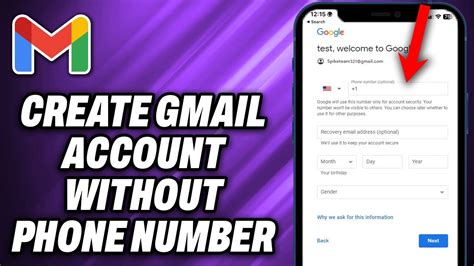 How To Create Gmail Account Without Phone Number Quick Help YouTube