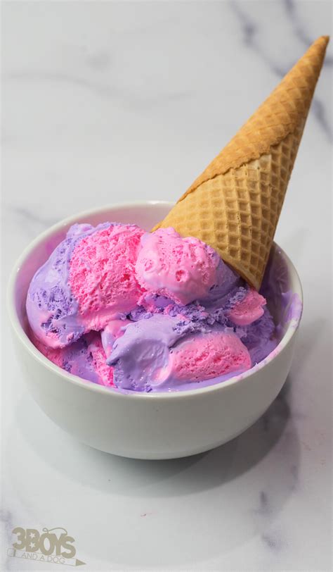 No Churn Purple And Pink Ice Cream Recipe Vibrant And Delicious