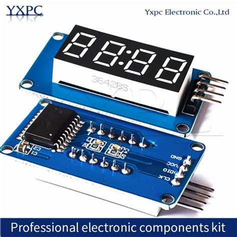 Модуль светодиодного дисплея TM1637, 1 шт., для Arduino, 7 сегментов, 4 ...