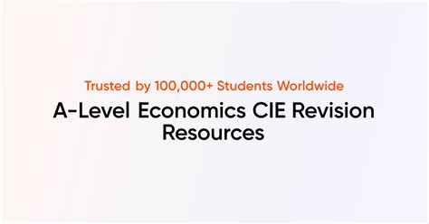 A Level Economics Cie Resources Tutorchase