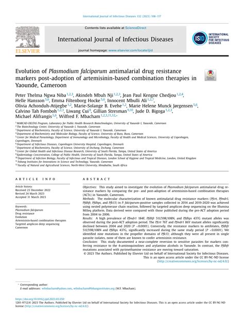 Pdf Evolution Of Plasmodium Falciparum Antimalarial Drug Resistance