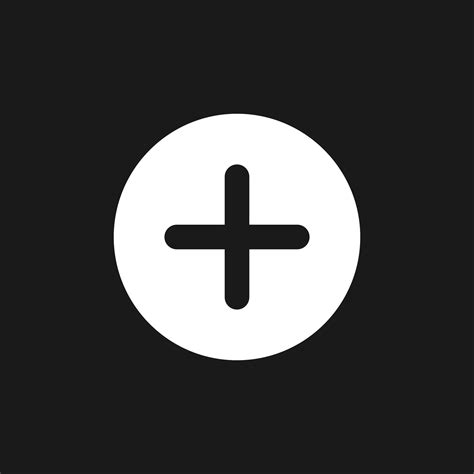 Add Button Dark Mode Glyph Ui Icon Increase Volume Menu Command User
