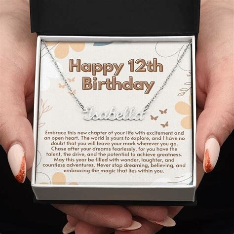 Happy Birthday 12 Year Old Girl Card Etsy