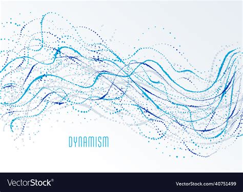 Particle Flow Array Colorful Abstract Background Vector Image